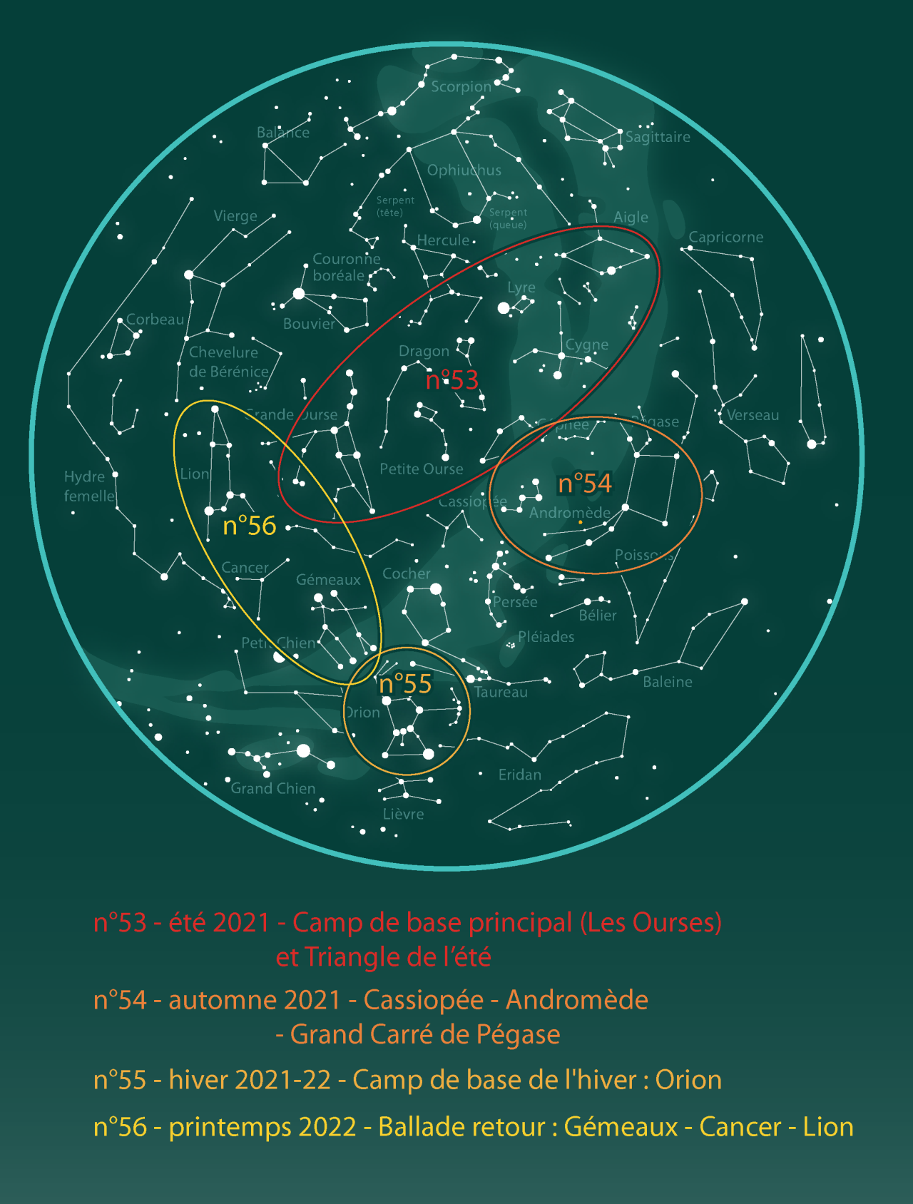 randonnée celeste constellation bouvier