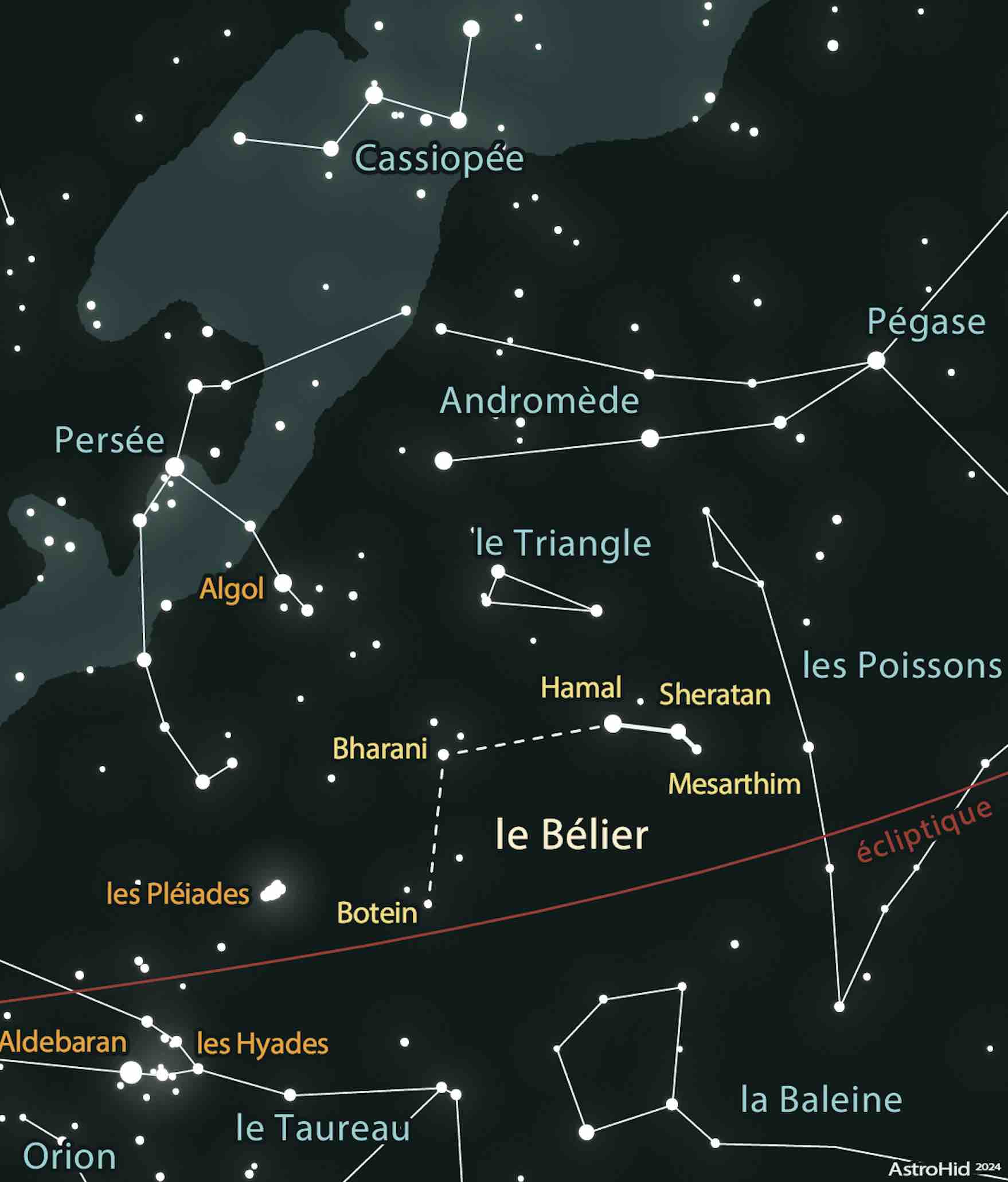 La Constellation du BELIER 2024 - Randonnée céleste - Strada